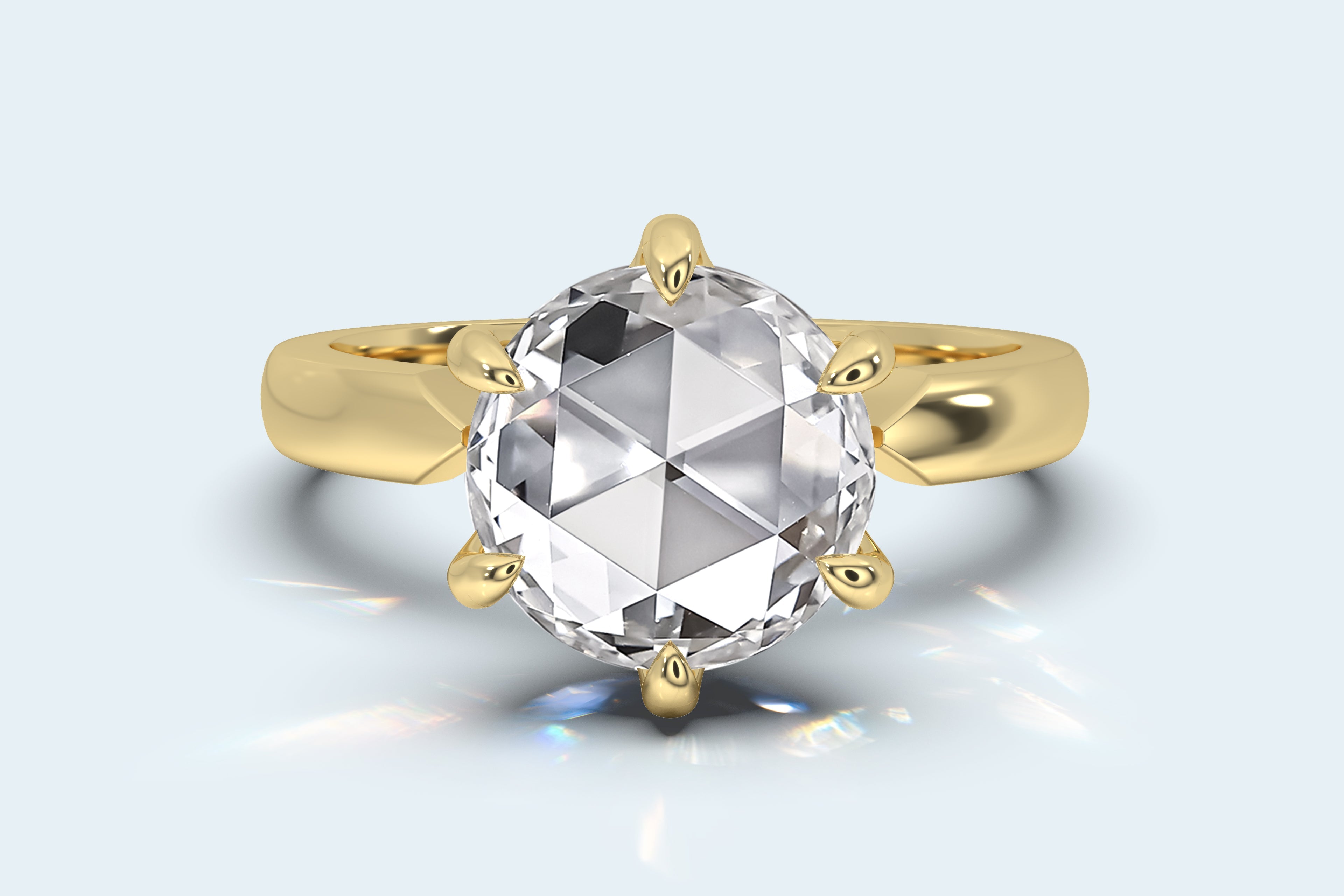 Buy Lab Grown Rose Cut Diamond Rings